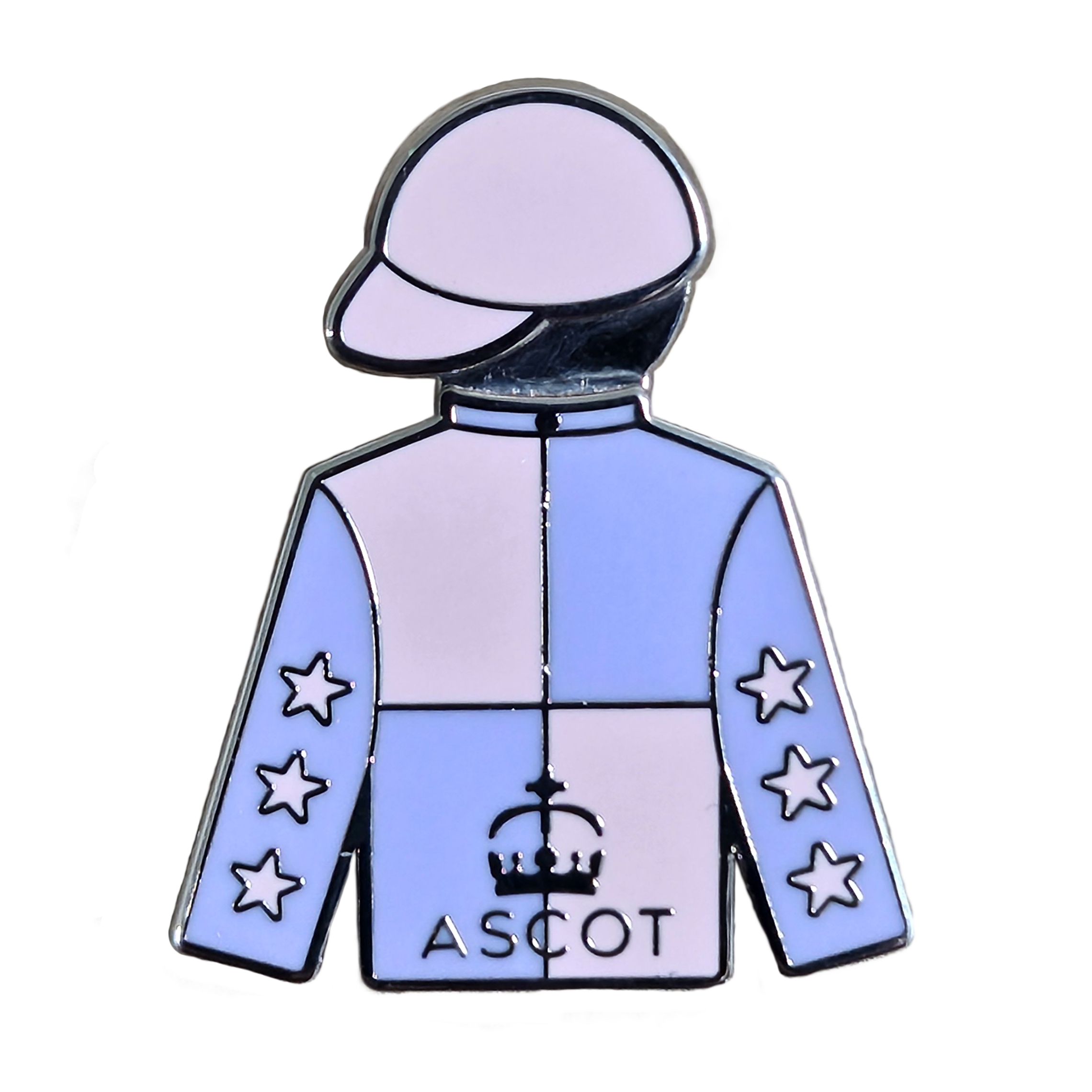 Pink & Purple Jockey Silks Pin Badge – Ascot Shop